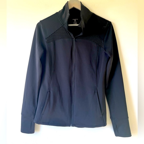 Layer 8 | Jackets & Coats | Layer 8 Black Zip Up Windbreaker Jacket ...